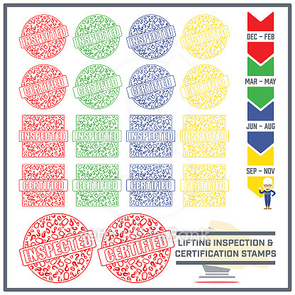 Lifting Inspection and Certification Stamps - Lifting Equipment ...