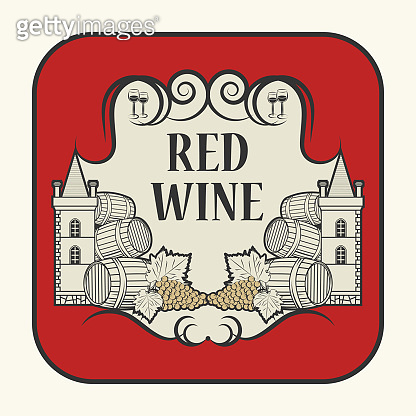 Stamp with the text Best wines collection, Red Wine 이미지 (883054574 ...