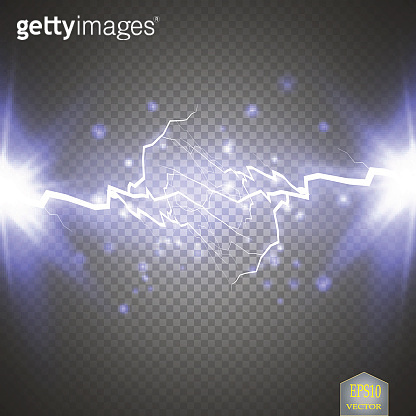 Blue abstract energy shock explosion special light effect with spark ...