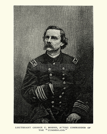 Lieutenant George U. Morris commander of the USS Cumberland (843717118 ...