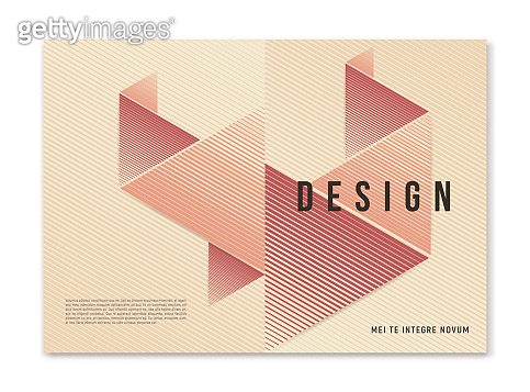Modern abstract geometric a4 size cover design for brochure maga 이미지 ...