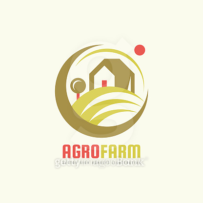 Agro Farm - vector sign template concept. Organic eco product sign ...