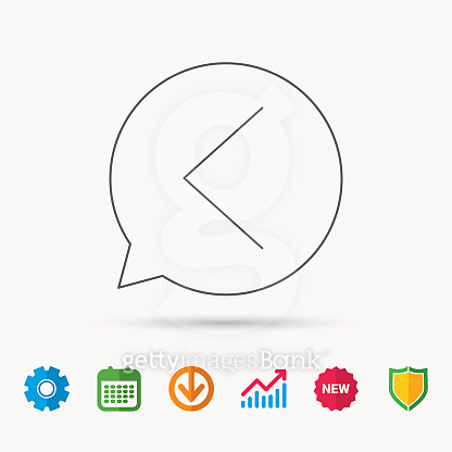 Left arrow icon. Previous sign. 이미지 (697544678) - 게티이미지뱅크