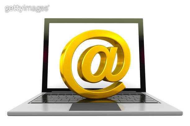 AT symbol on computer keyboard 이미지 (680765732) - 게티이미지뱅크