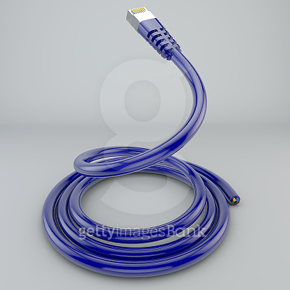 Rolled ethernet cable, internet connection, bandwidth, broadband 이미지 ...