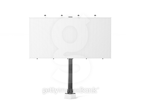 Blank white trivision billboard mockup, 3d rendering 이미지 (690456004 ...
