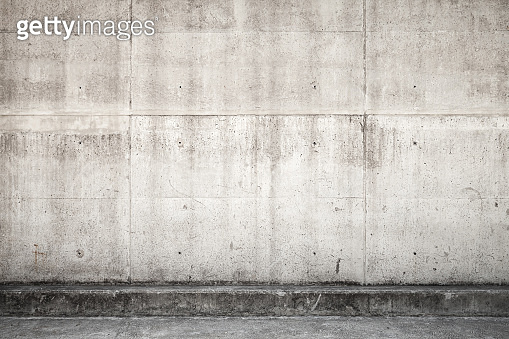 gray concrete wall and floor, front view texture (843565018) - 게티이미지뱅크