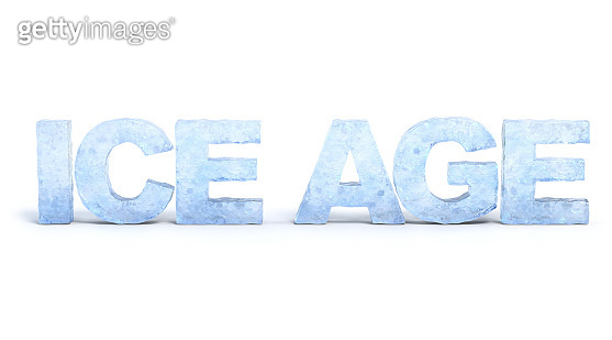 Ice age letters made of ice 3d rendering (867827286) - 게티이미지뱅크