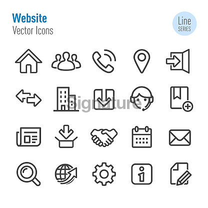 Website Icons - Vector Line Series 이미지 (870792024) - 게티이미지뱅크