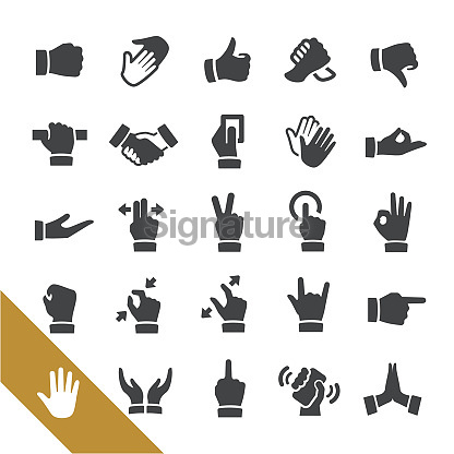 Gesture Icons - Select Series 이미지 (824600022) - 게티이미지뱅크