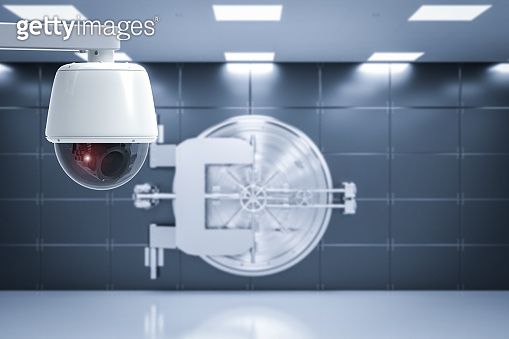 security camera in safe deposit boxes room 이미지 (840693016) - 게티이미지뱅크