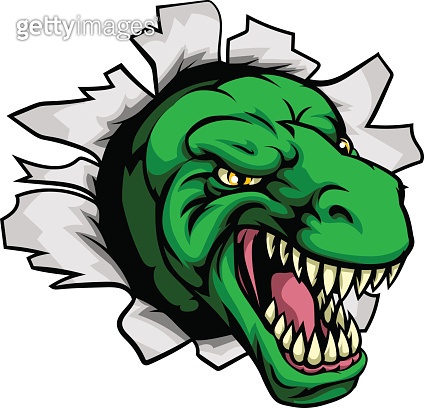 T Rex Dinosaur Ripping Through Background (656301772) 일러스트, 무료 일러스트 ...