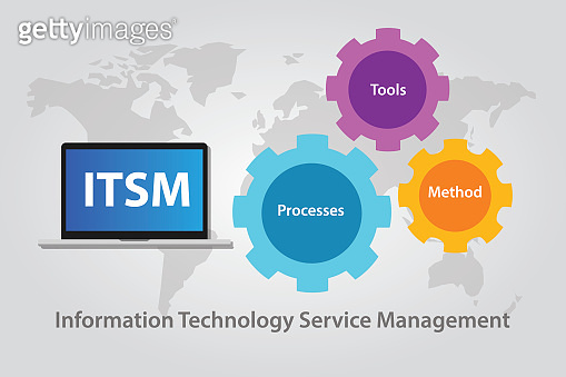 ITSM IT service management technology information (828345830) 일러스트, 무료 ...