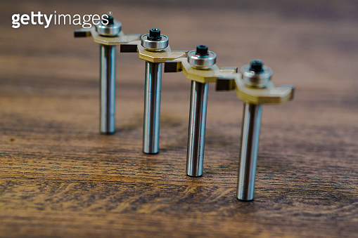 Cutter with bearing. Milling cutter and router bit. Broad T type bit ...