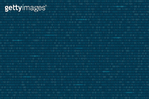Abstract binary code background. Digital technology wallpaper. Cyber ...