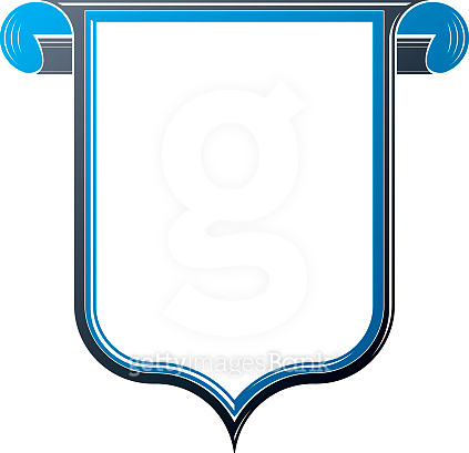 Vintage frame with clear copy-space and cartouche, heraldic design ...