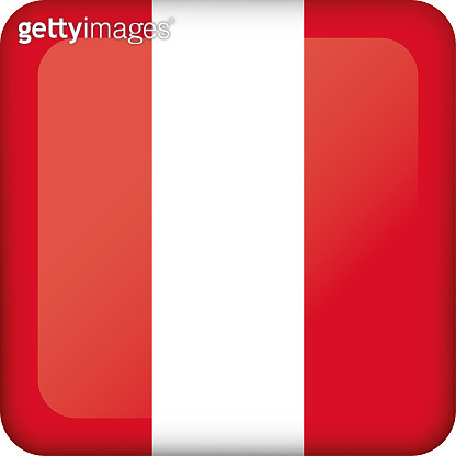 Icon representing square button flag of Peru. Ideal for catalogs of ...