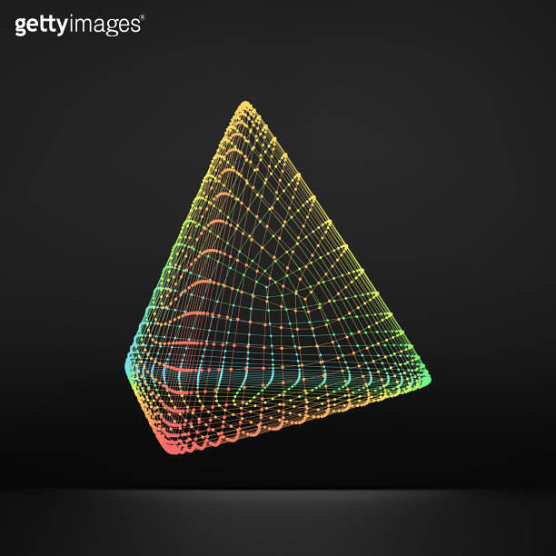 Pyramid. Regular Tetrahedron. Platonic Solid. Regular, Convex ...