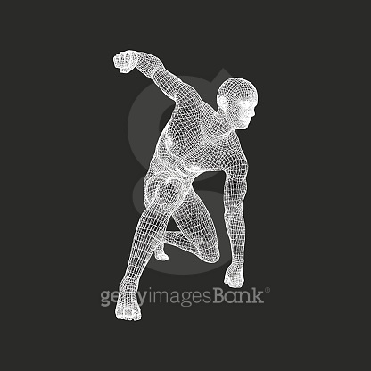 Athlete at Starting Position Ready to Start a Race. Runner Ready for ...