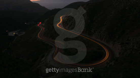 Grimes Canyon California at sunset/night 4k (665610586) - 게티이미지뱅크
