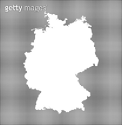 Highly detailed map of Germany on dotted background, Germany map vector ...