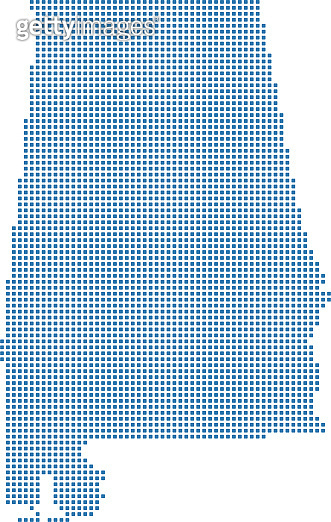 Highly detailed Alabama map dots. Dotted Alabama state of USA map ...