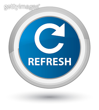 Refresh (rotate arrow icon) prime blue round button 이미지 (865492262 ...