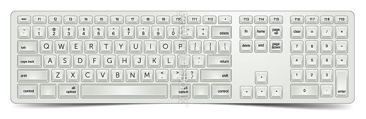 White color Computer Keyboard 이미지 (884586500) - 게티이미지뱅크