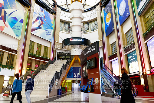 Cinema Hall in The O2 with the entrance to Cineworold 이미지 (684173840 ...