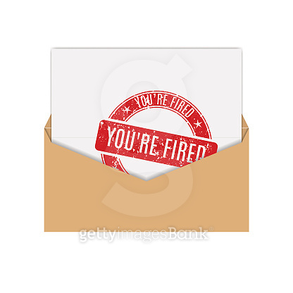 Icon you are fired, vector illustration. 이미지 (652168542) - 게티이미지뱅크