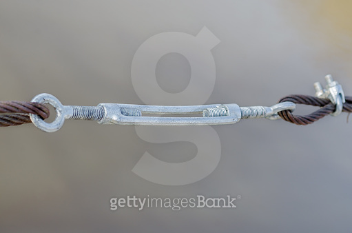 Steel wire rope whit connection fasteners 이미지 (663873504) - 게티이미지뱅크