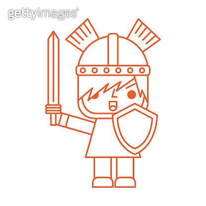 Avatar of a video game warrior with sword 이미지 (821146208) - 게티이미지뱅크