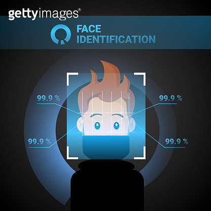 Face Identification System Scan Man Access Control Technology ...