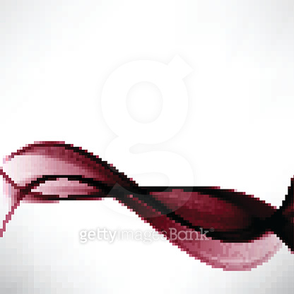 Abstract background with transparent red lines in the waveform of smoke ...