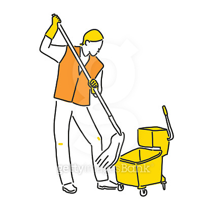 Labor. Builder and worker in various poses. hand drawn. line drawing ...