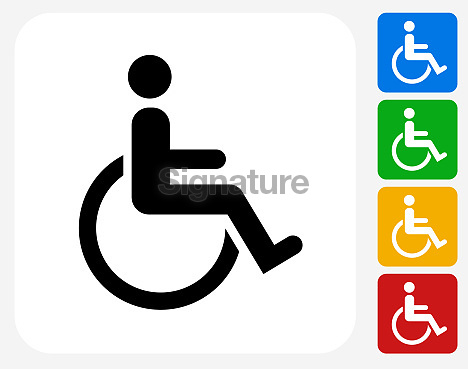 Wheelchair Disability Sign. (877618008) 일러스트, 무료 일러스트, 아이콘, 무료 아이콘 - 게티 ...