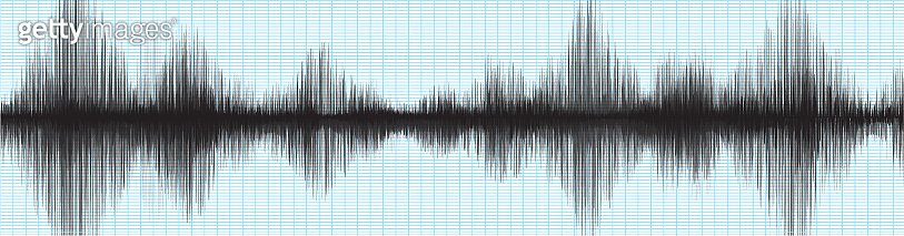 Panorama Earthquake Blue line graph,Chart of a seismograph,Different ...