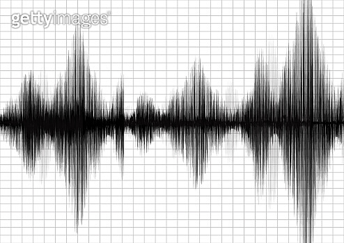 Classic Earthquake graph,Chart of a seismograph,Different level concept ...
