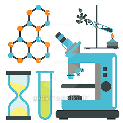 Lab symbols test medical laboratory scientific biology design science ...