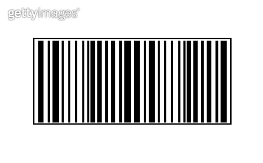 Realistic bar code icon. A modern simple flat barcode. Marketing, the ...