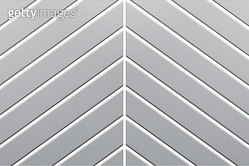 3d rendering, white diagonal line on gray plastic wall surface ...