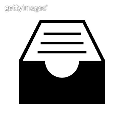 Inbox full icon vector icon. Simple element illustration. Inbox full ...