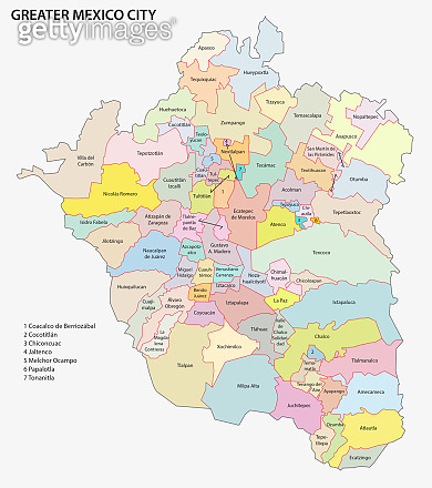 greater mexico city map (944000256) 일러스트, 무료 일러스트 - 게티이미지뱅크