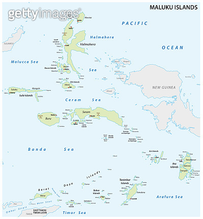 Maluku Islands vector map (957659568) 일러스트, 무료 일러스트 - 게티이미지뱅크