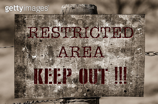 Restricted area 이미지 (903762978) - 게티이미지뱅크