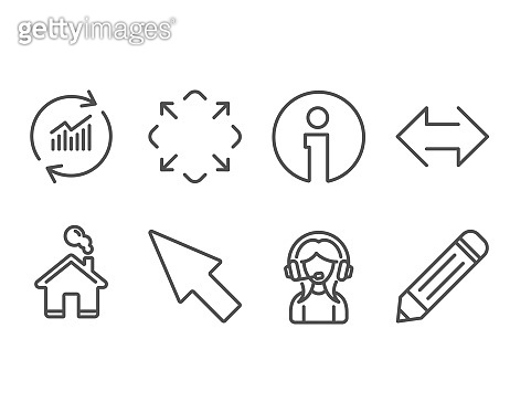 Update data, Maximize and Sync icons. Support, Mouse cursor and Pencil ...