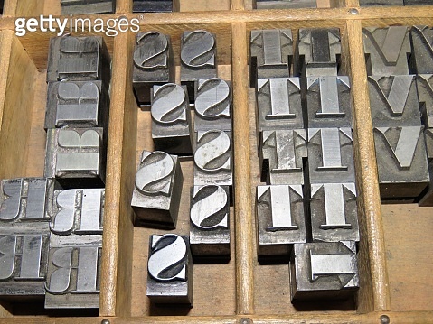 printers typeface letters 이미지 (916237650) - 게티이미지뱅크