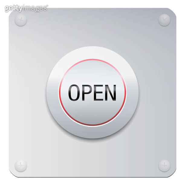 Open button on a chrome panel to unlock doors and windows, but also ...