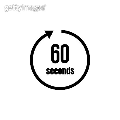 Clock , timer (time passage) icon / 60 seconds (977527164) 일러스트, 무료 ...