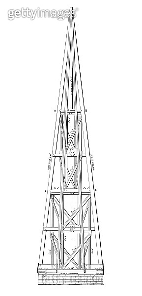 Church Spire cross section 이미지 (1021224372) - 게티이미지뱅크